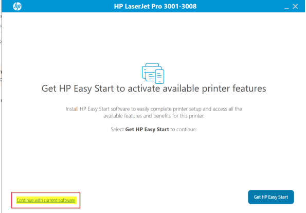 How do I install my LaserJet Pro 3001dw through a network?