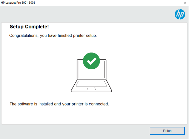 How do I install my LaserJet Pro 3001dw through a network?